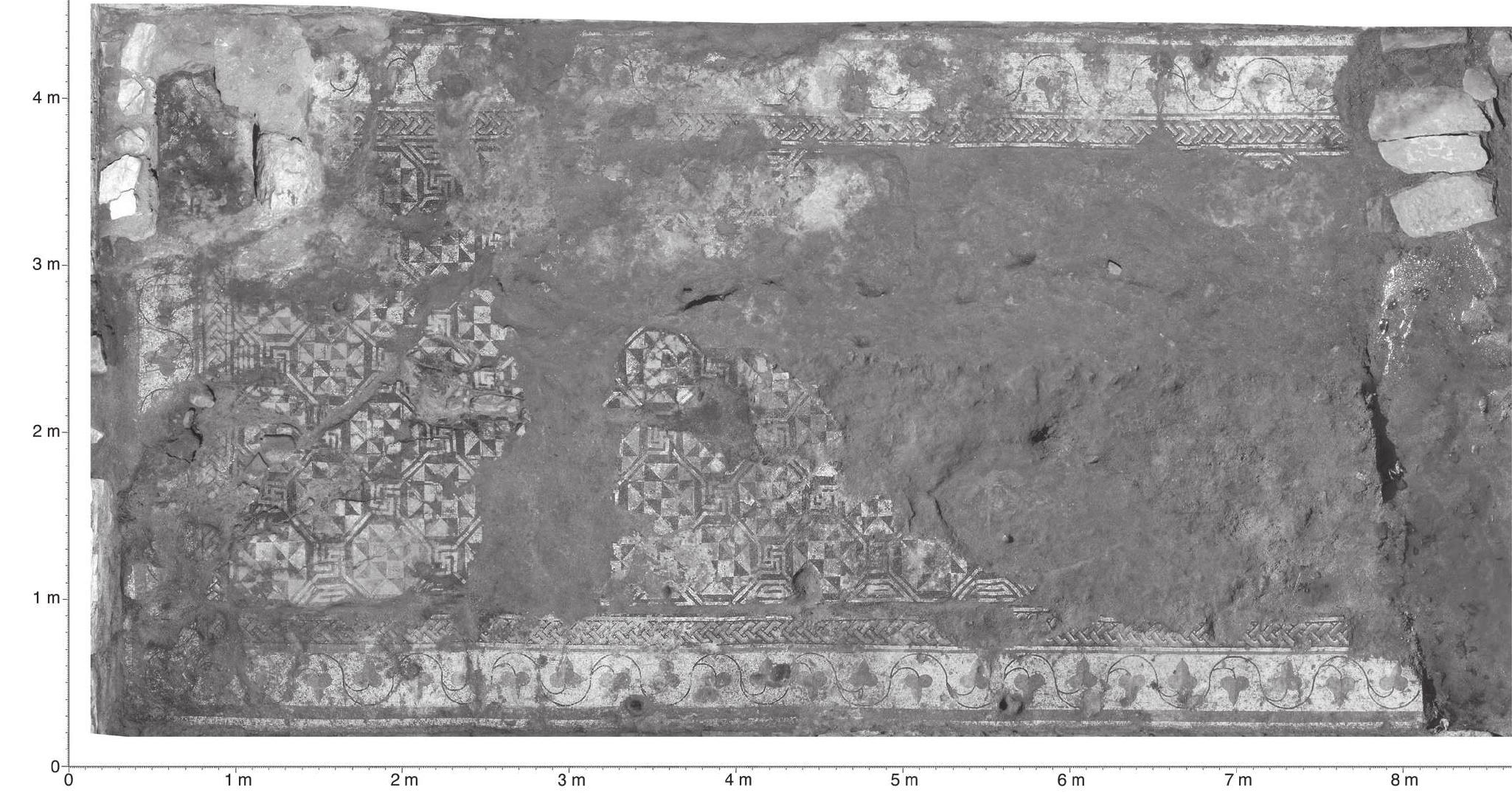 6. room 18, long gallery, western end , vertical projection