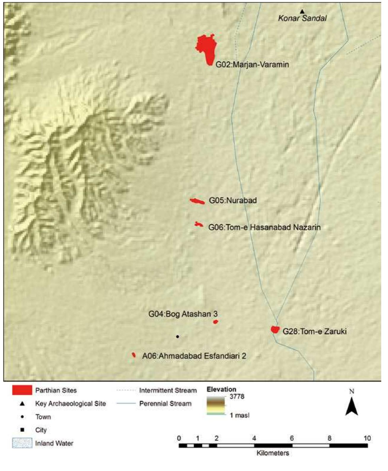 Settlement distri- bution in zones a and g, according to the