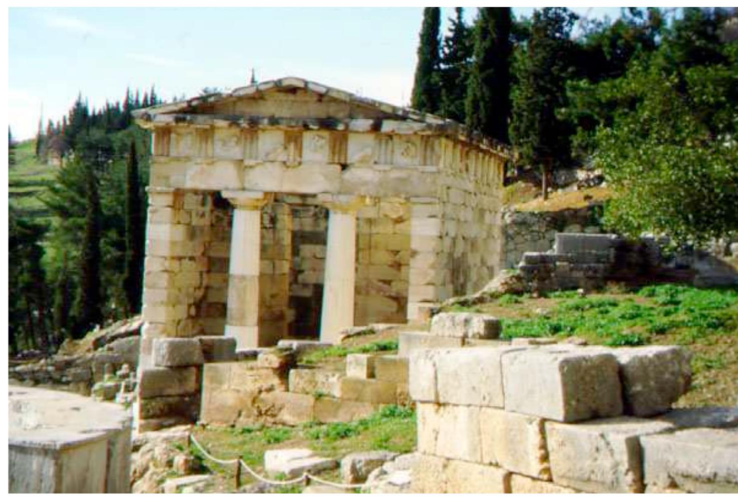B. heidegger looks at a greek temple as a key to the