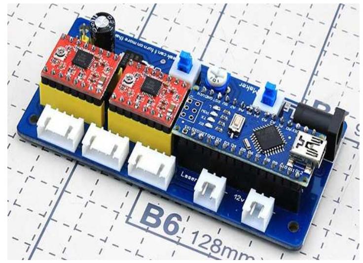 Arduino nano with built-in 2-axis stepper motor driver one