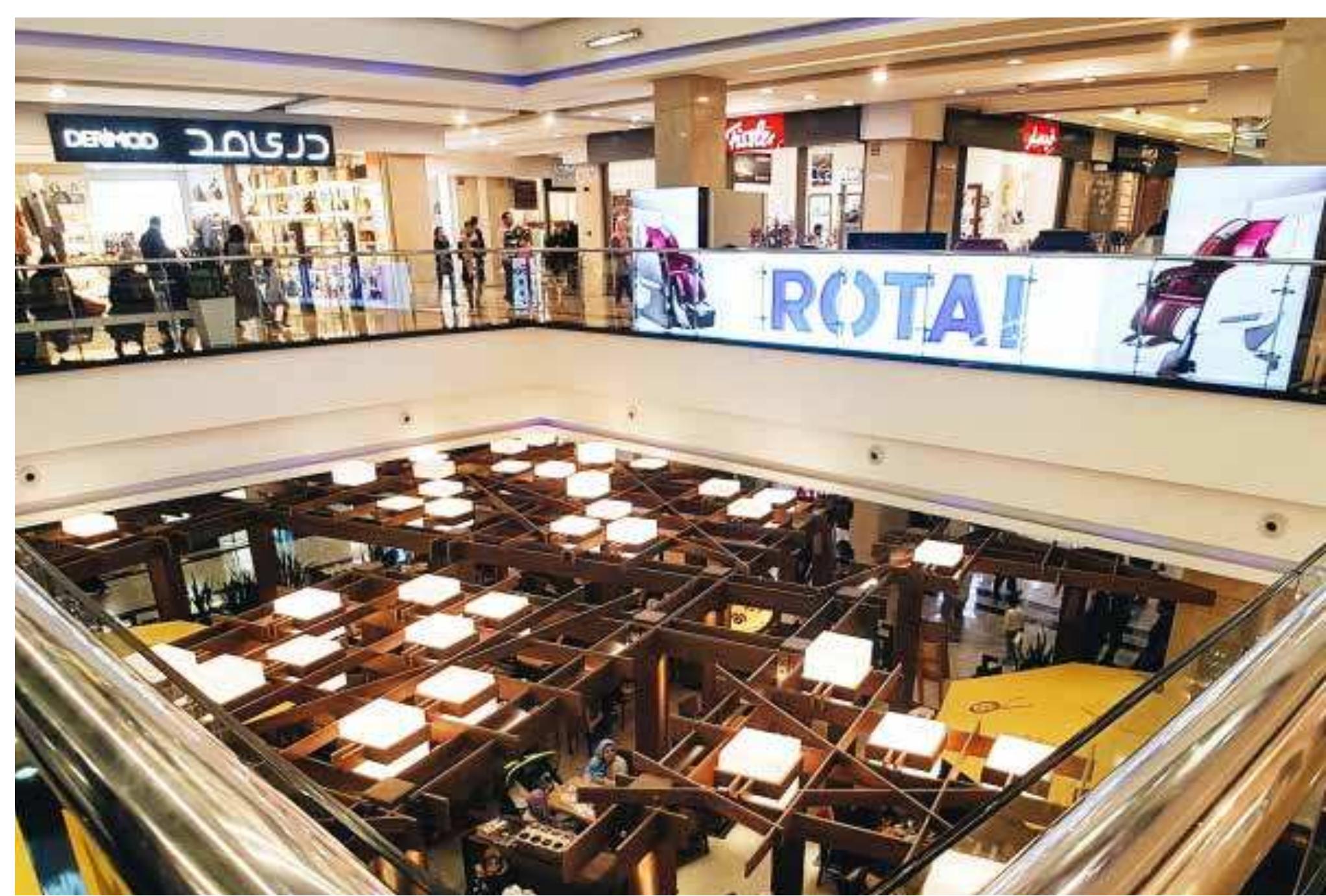 Pic 3: one of the atriums of palladium mall, tehran, iran.