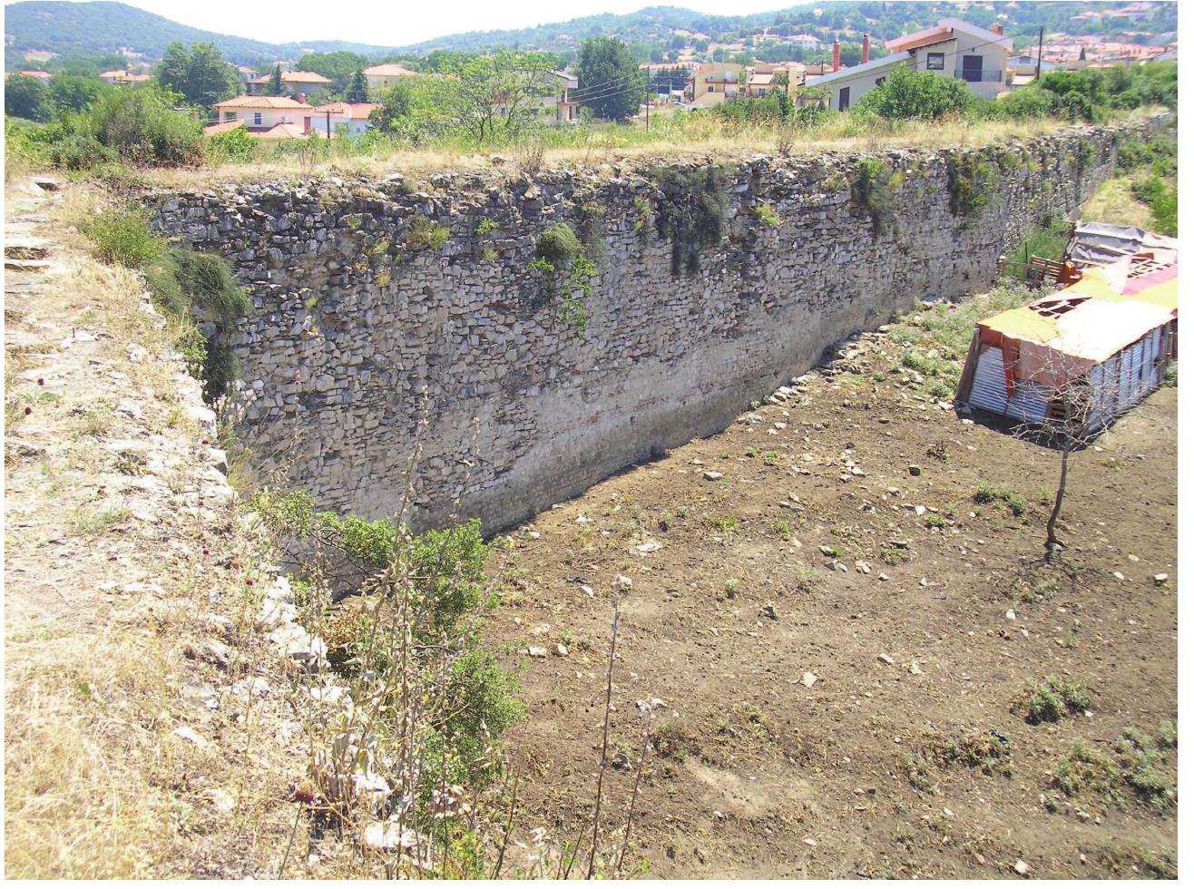 The southwest face of the aqueduct (section 1) from the