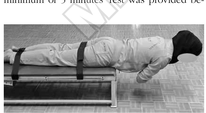 —the extensor endurance test. figura 1. — prova di