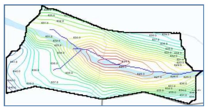 Contour map of ambale watershed ambale is a village in patan
