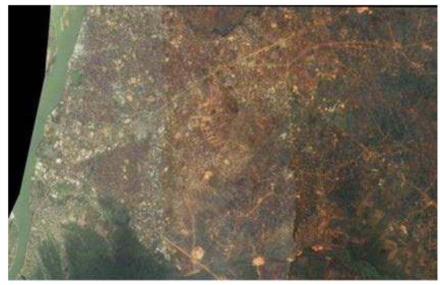 Ikonos image showing the study area fig. 3: map of onitsha