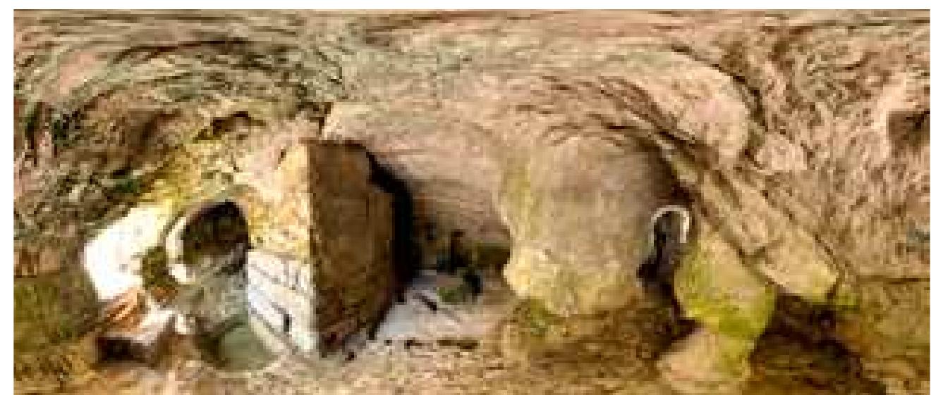 Miletus, cave underneath the theater. the 360-degree