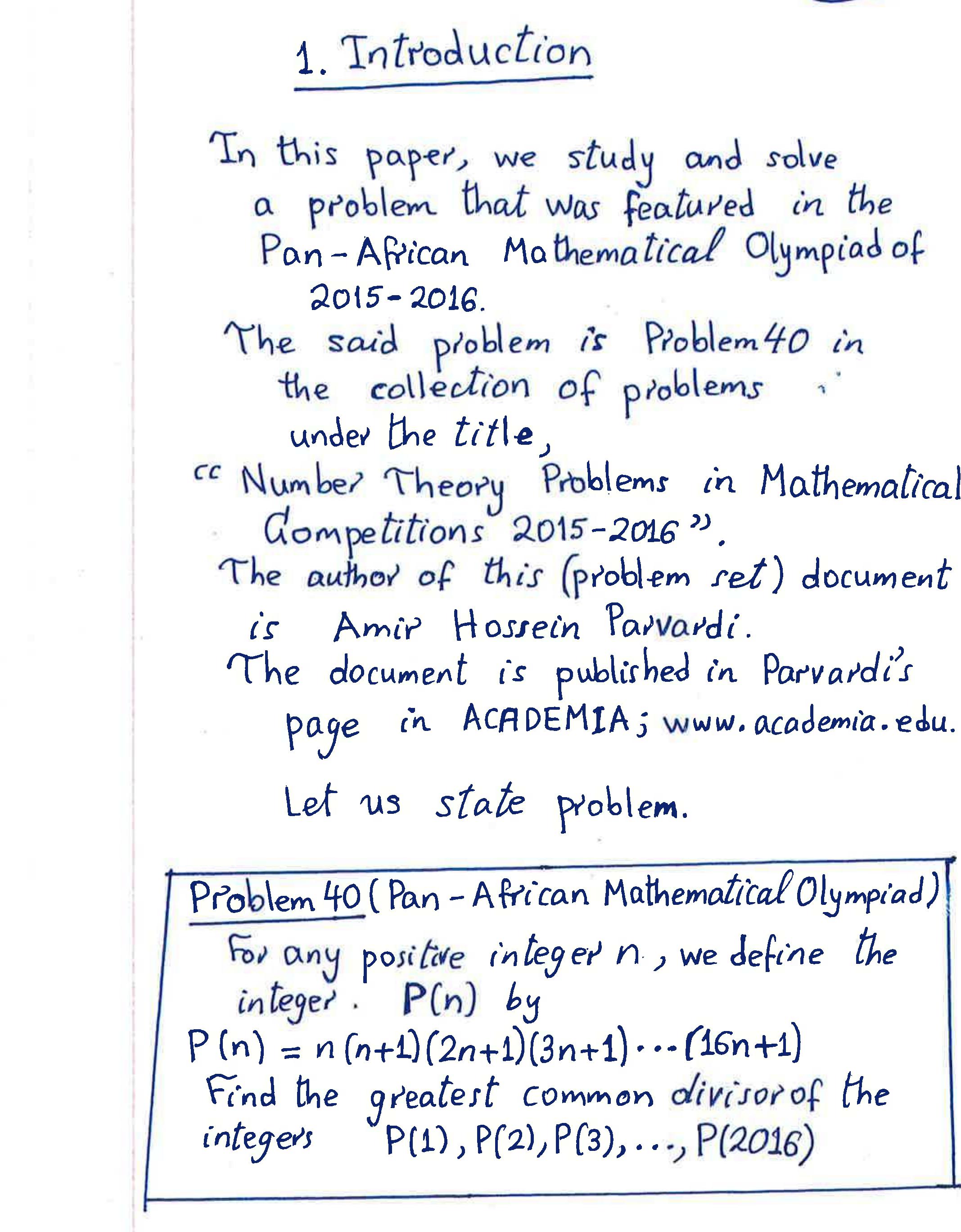 Figure 1 - Pan-African Mathematical Olympiad , 2015-2016:For