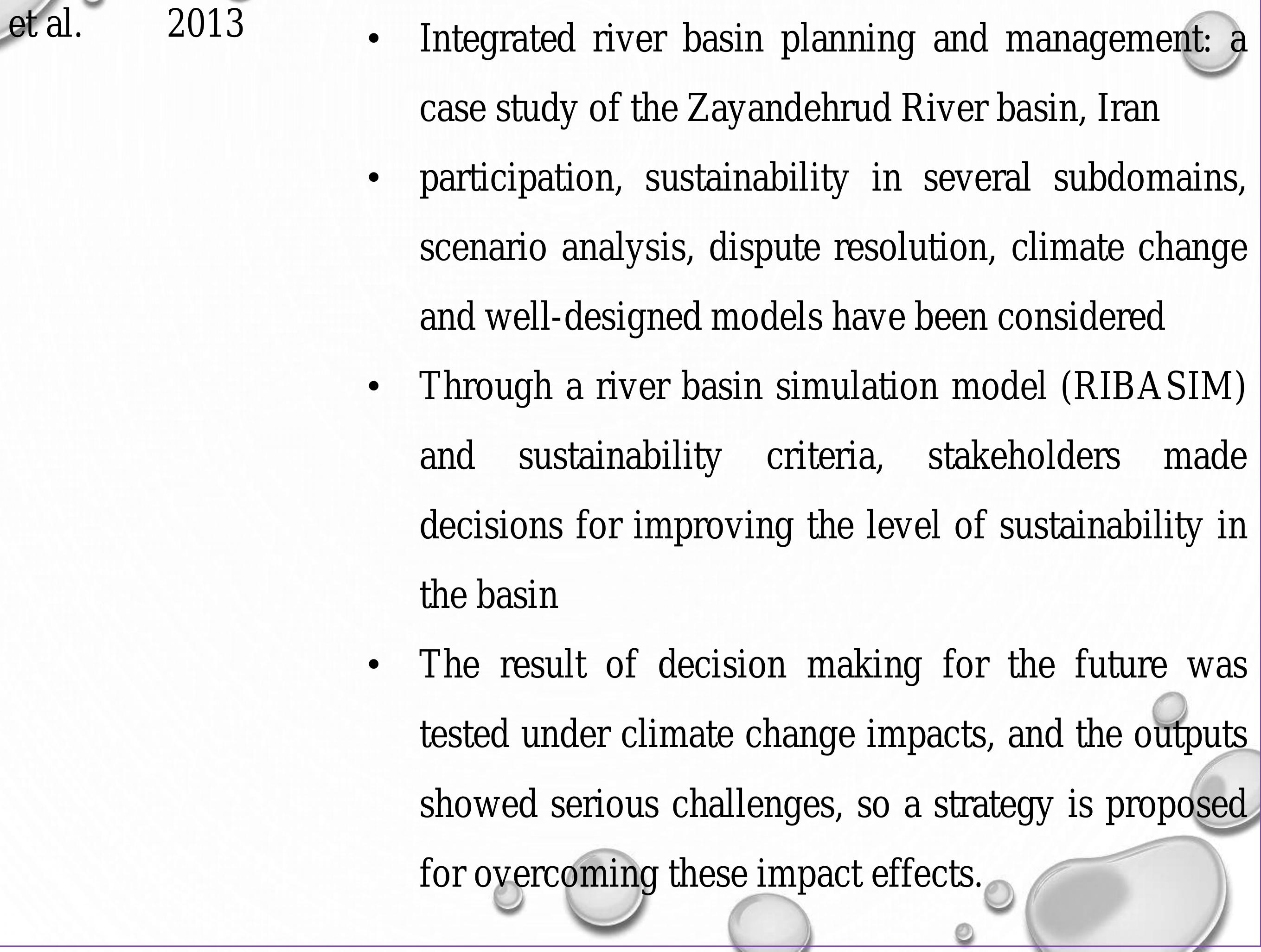 Figure 8 - River Basin Simulation Model (RIBASIM)