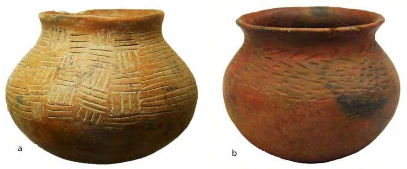 Examples of complete playas red vessels from the deming luna