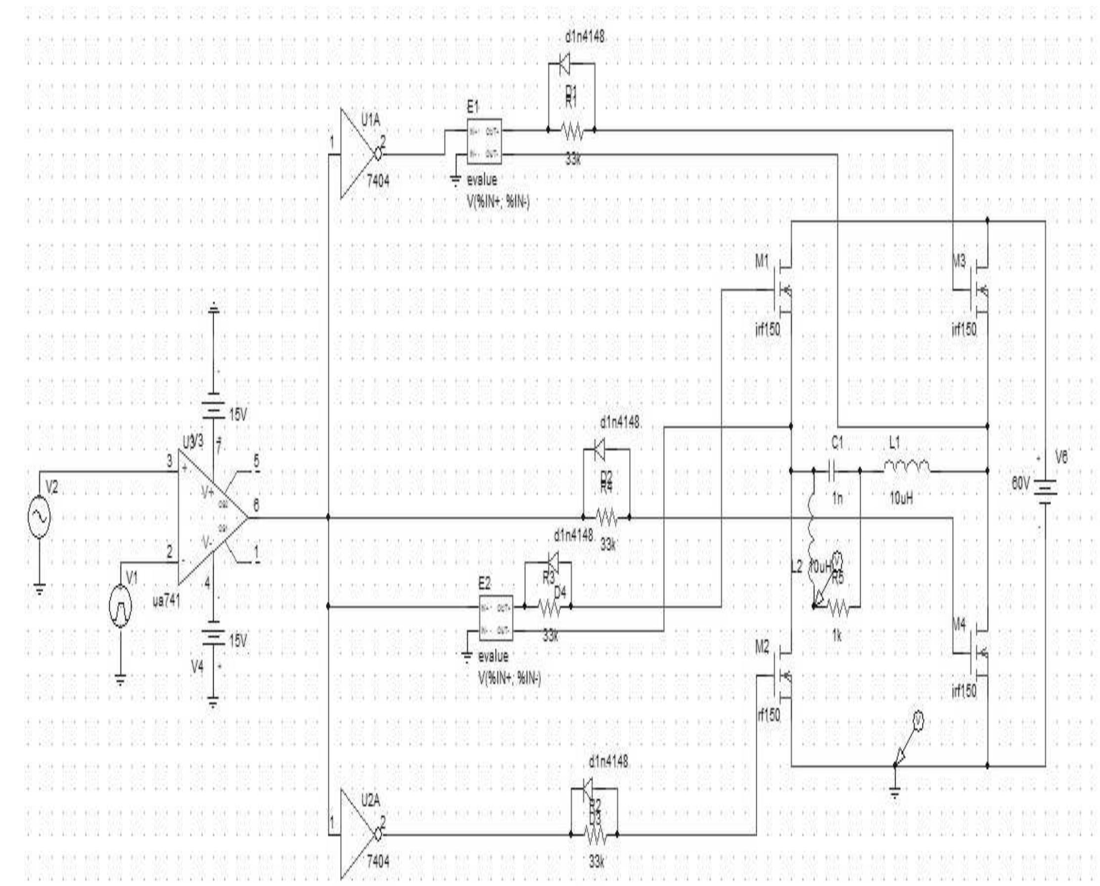 : circuit diagram of typical pwm inverter.