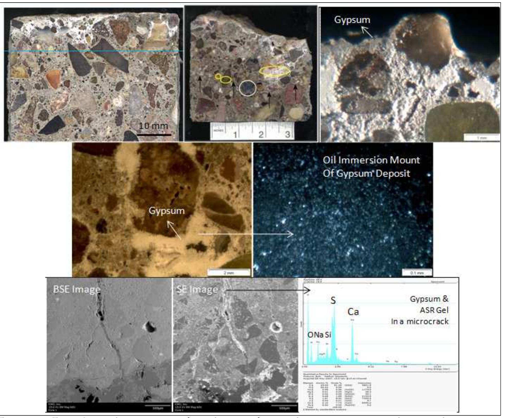 Figure 15 - CONCRETE DETERIORATION FROM PYRITE STAINING,