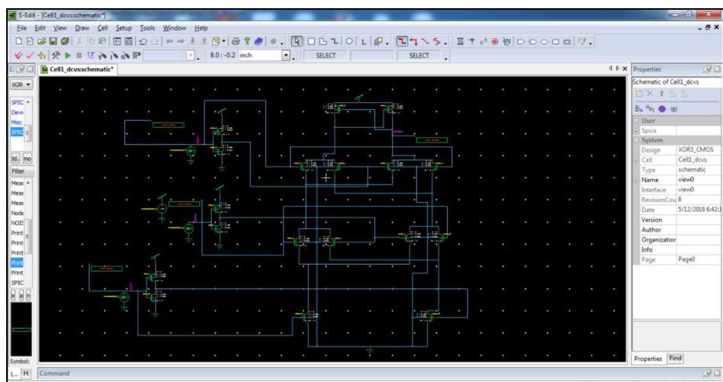 3 - input xor gate using cmos