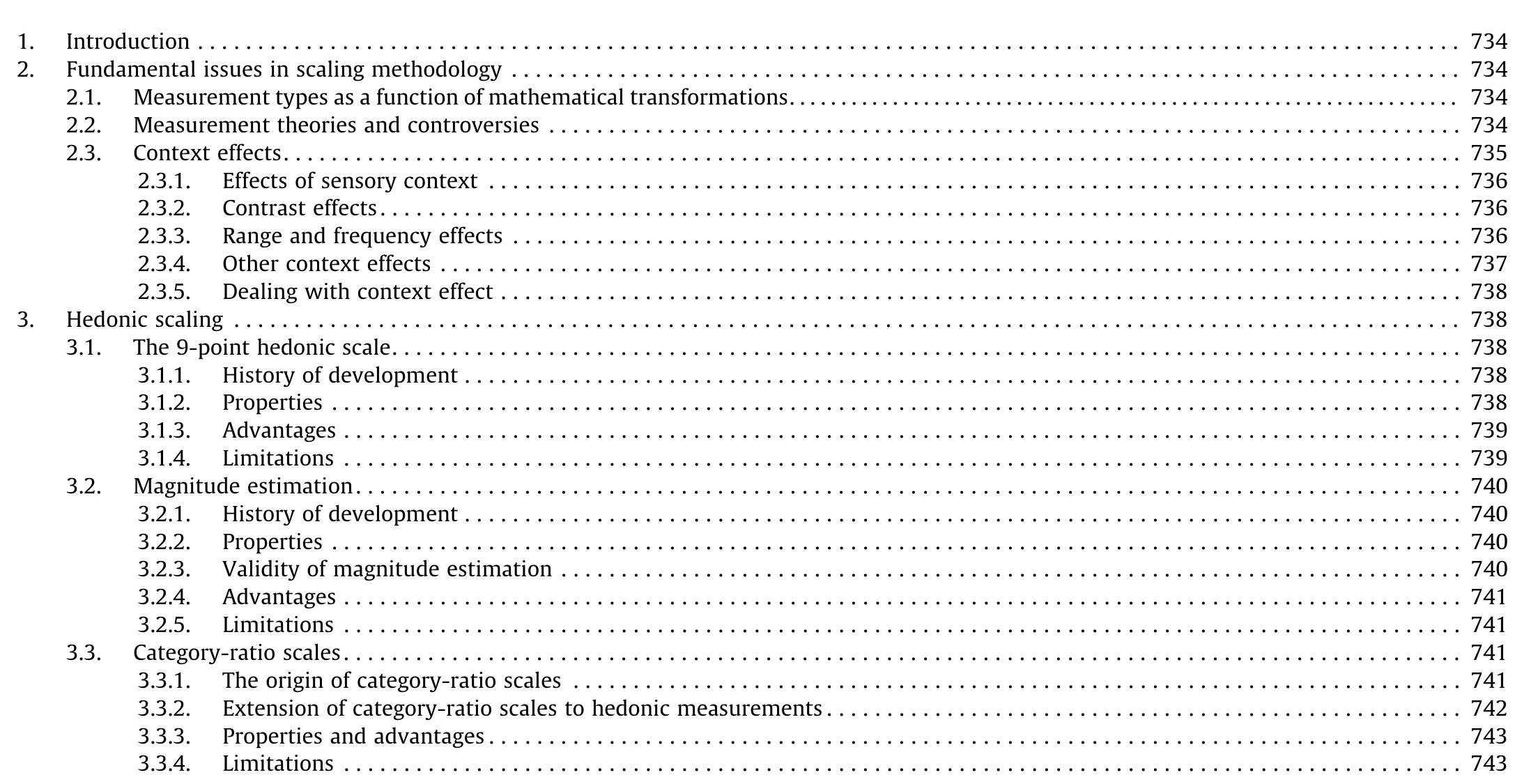 (PDF) Hedonic scaling: A review of methods and theory