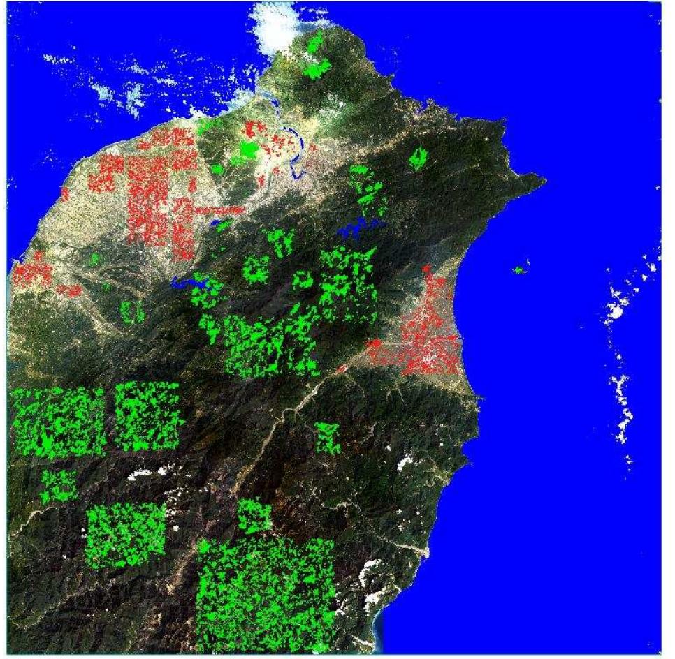Training data for low resolution satellite image