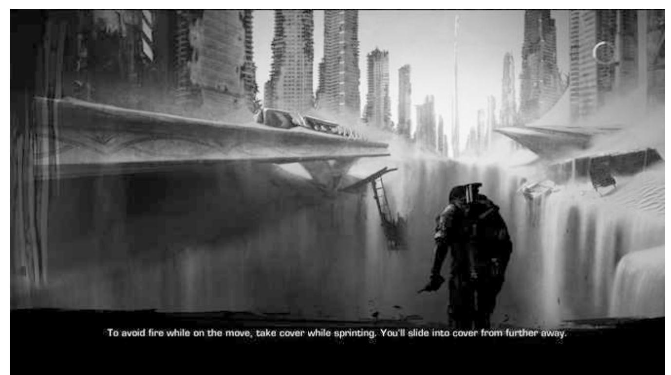 Example of early loading screen in spec ops: the line