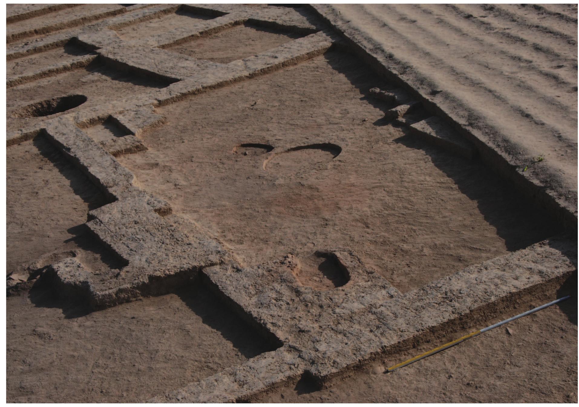 Farmana st. no. 3k showing locations of a fireplace and a