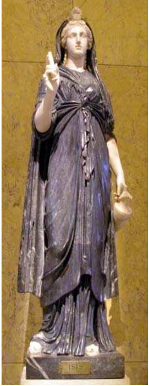 Roman statue of isis, second century, ce. greek and roman