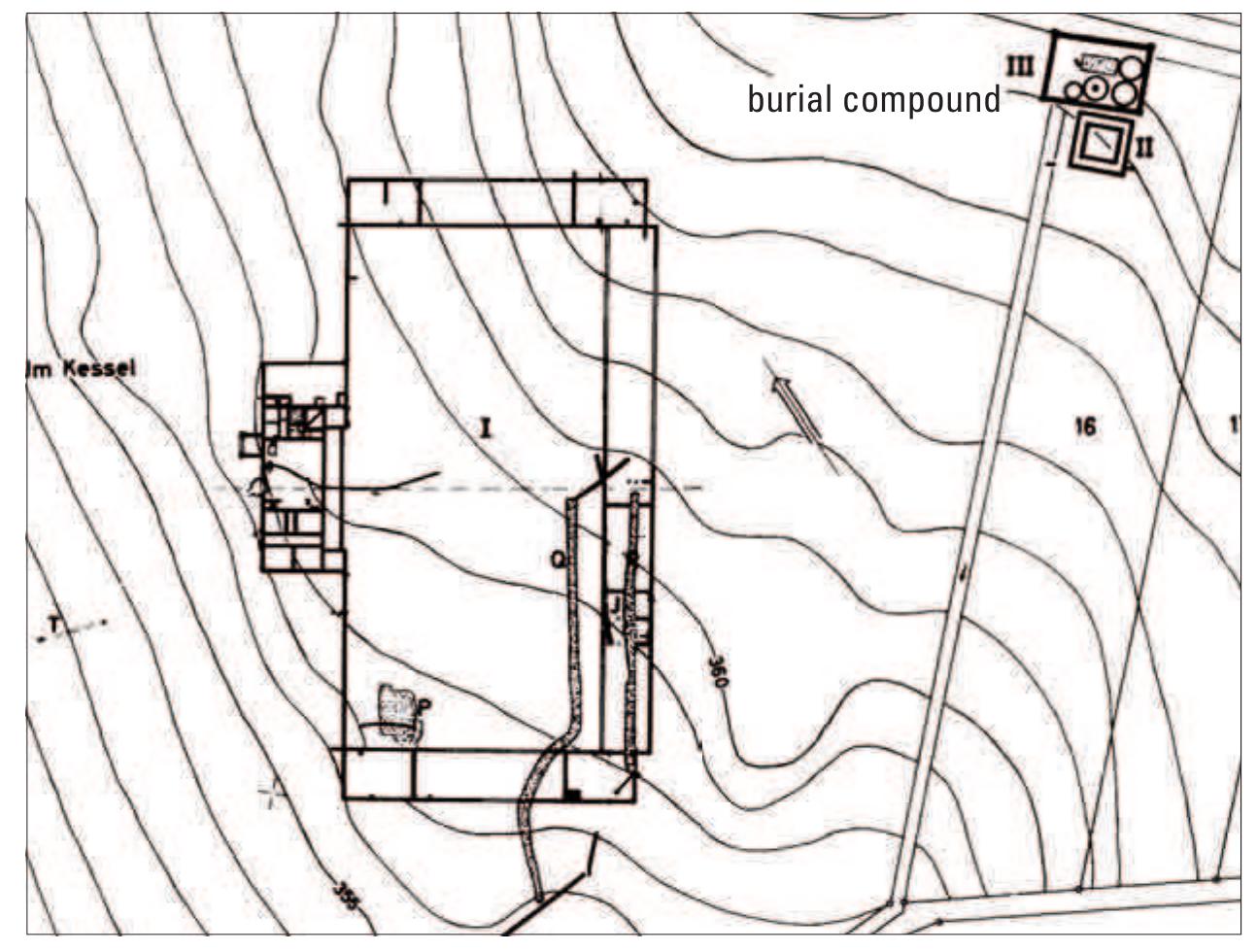 Figure 13 - Monumental funerary structures of the 1st to 3rd