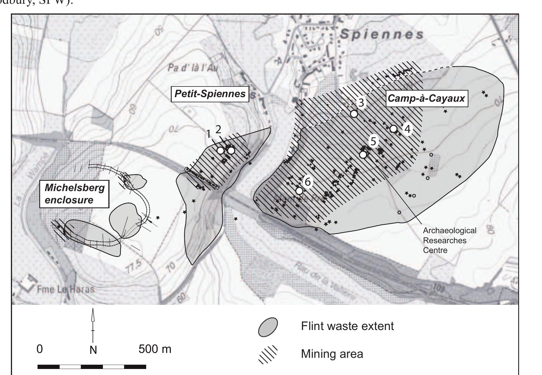 : the flint mining site of spiennes and the excavations