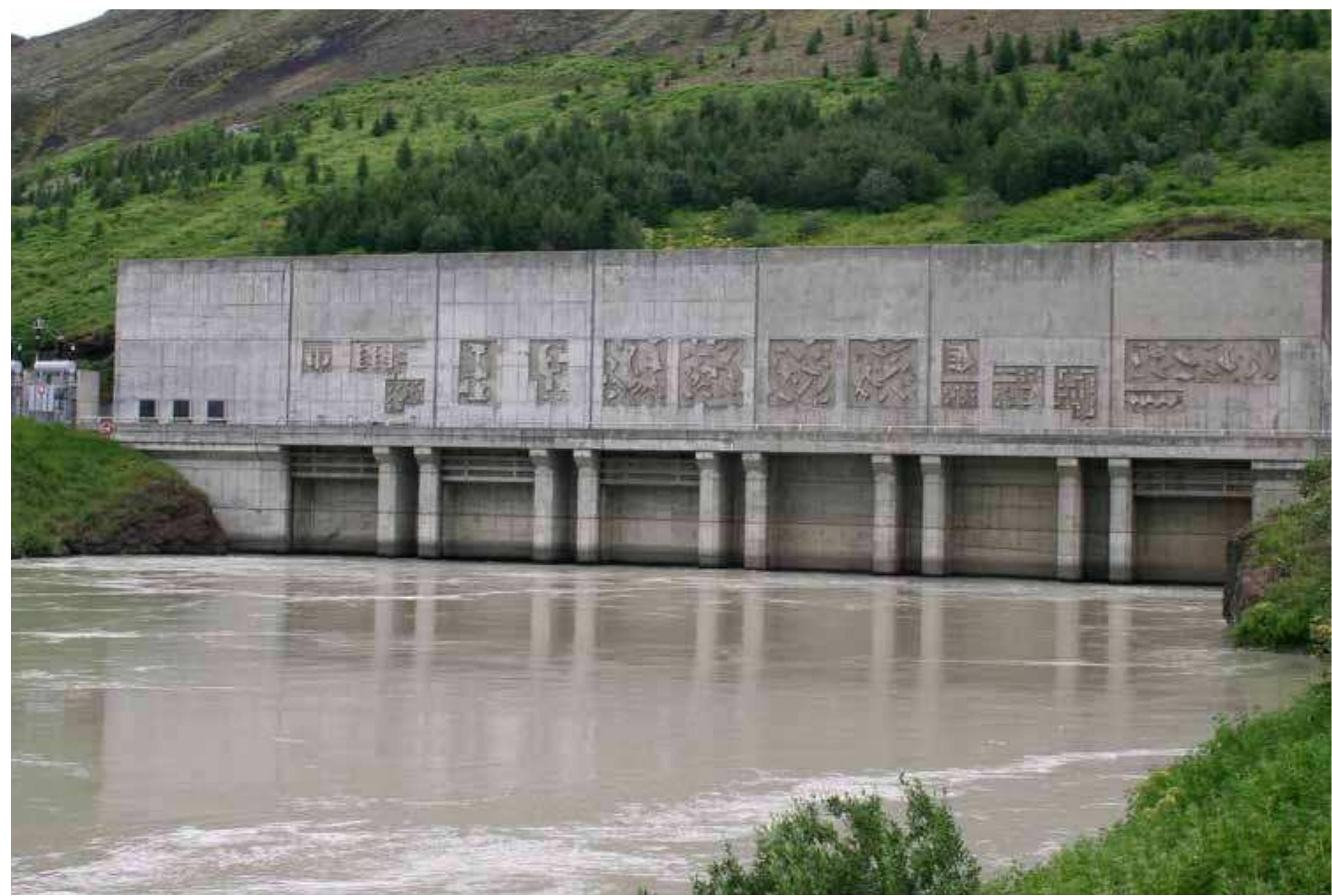 The burfell hydropower plant in iceland, owned and operated