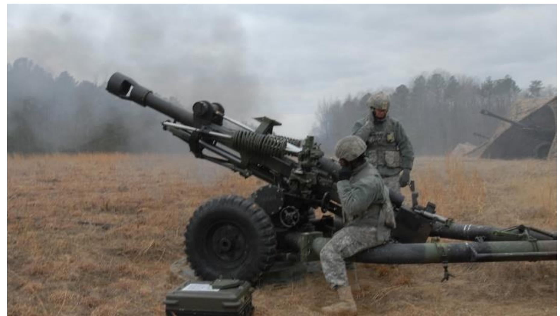 5 a 105 mm towed artillery gun (photo credit: us army).