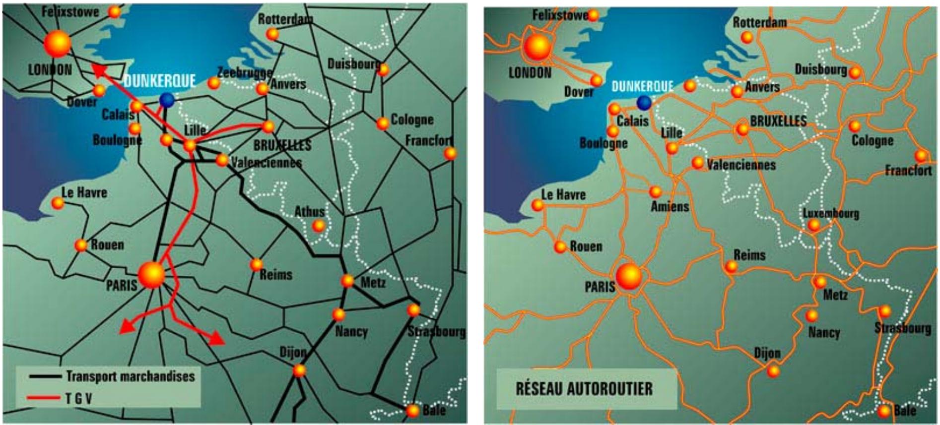 Map of the high-speed train connections (tgv) figure 5: map