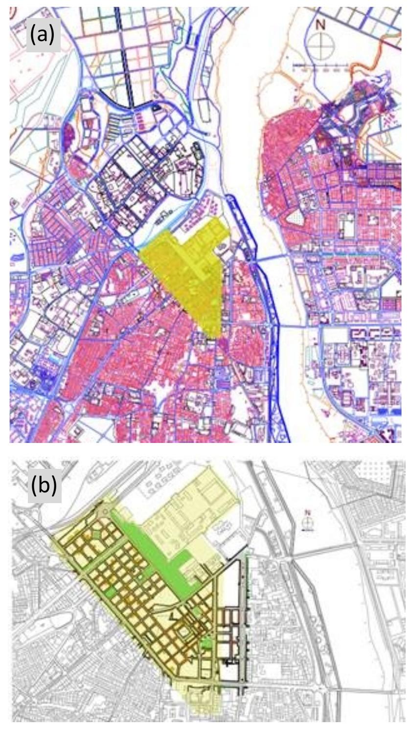Representative map of the study case (a) situation map of