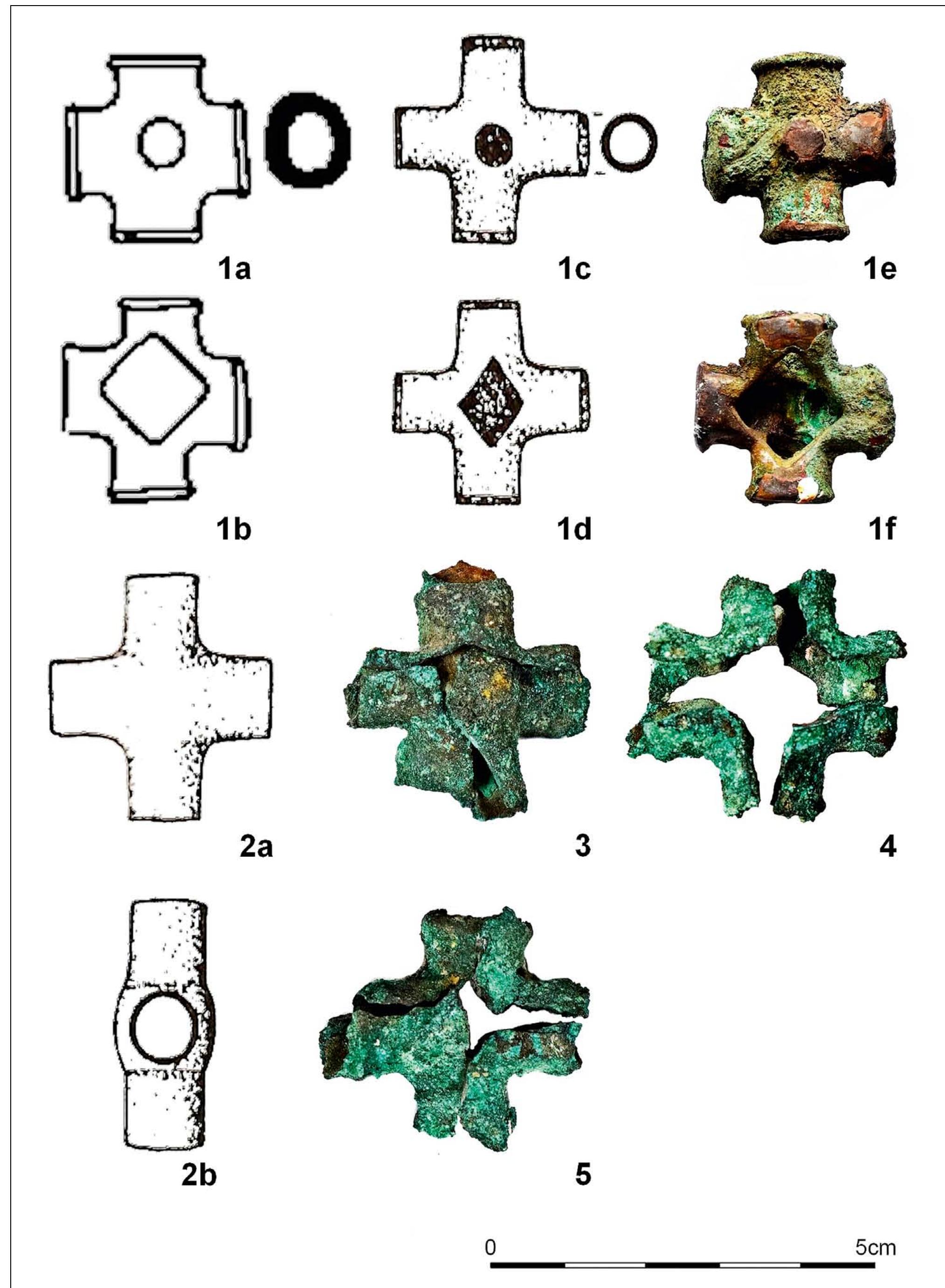 Tab. 17: bronze components of the horse’s harness - cross