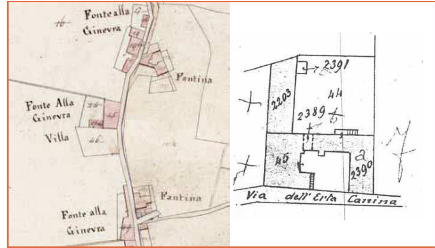 Plan of florence, 1913. the red circle indicates wright’s