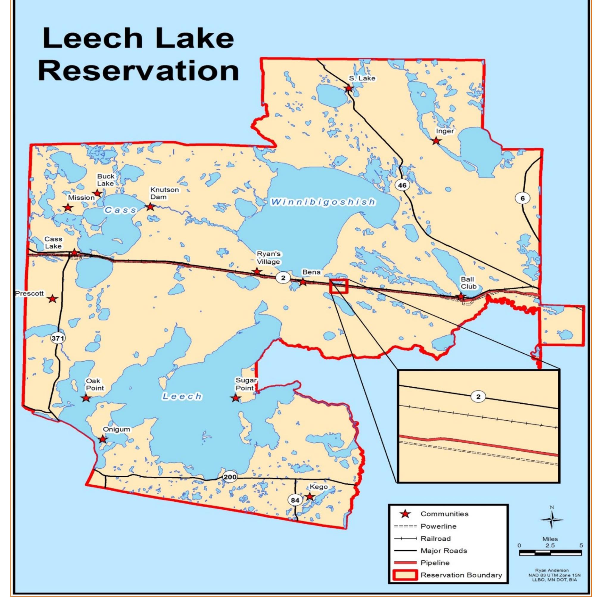 17 leech lake reservation communities and boundaries