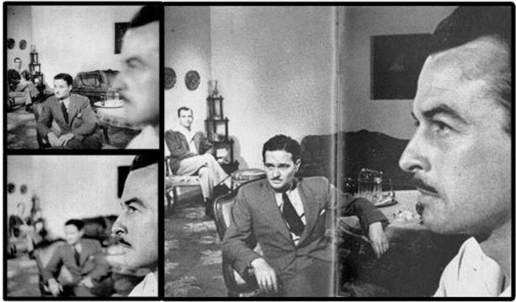 Gregg toland (pictured middle-ground) demonstrates deep