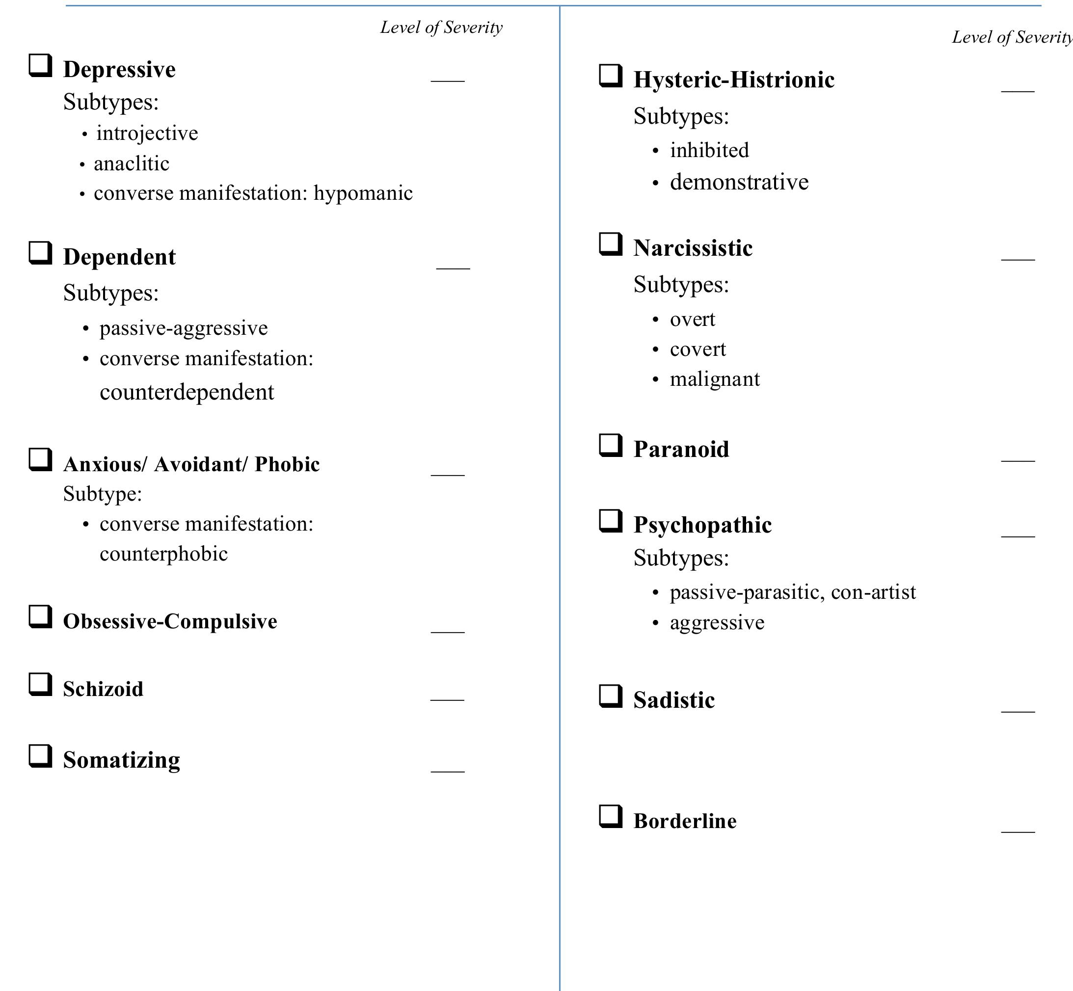 Figure 1 - The Psychodiagnostic Chart-2 v.8.1 (PDC-2), DOI: