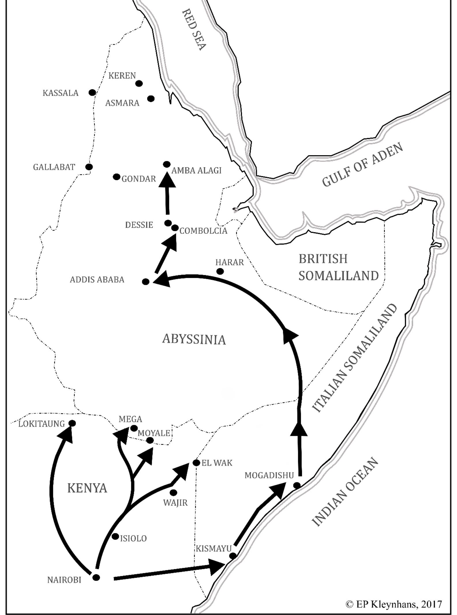 Map 1: principal locations and routes of the south african