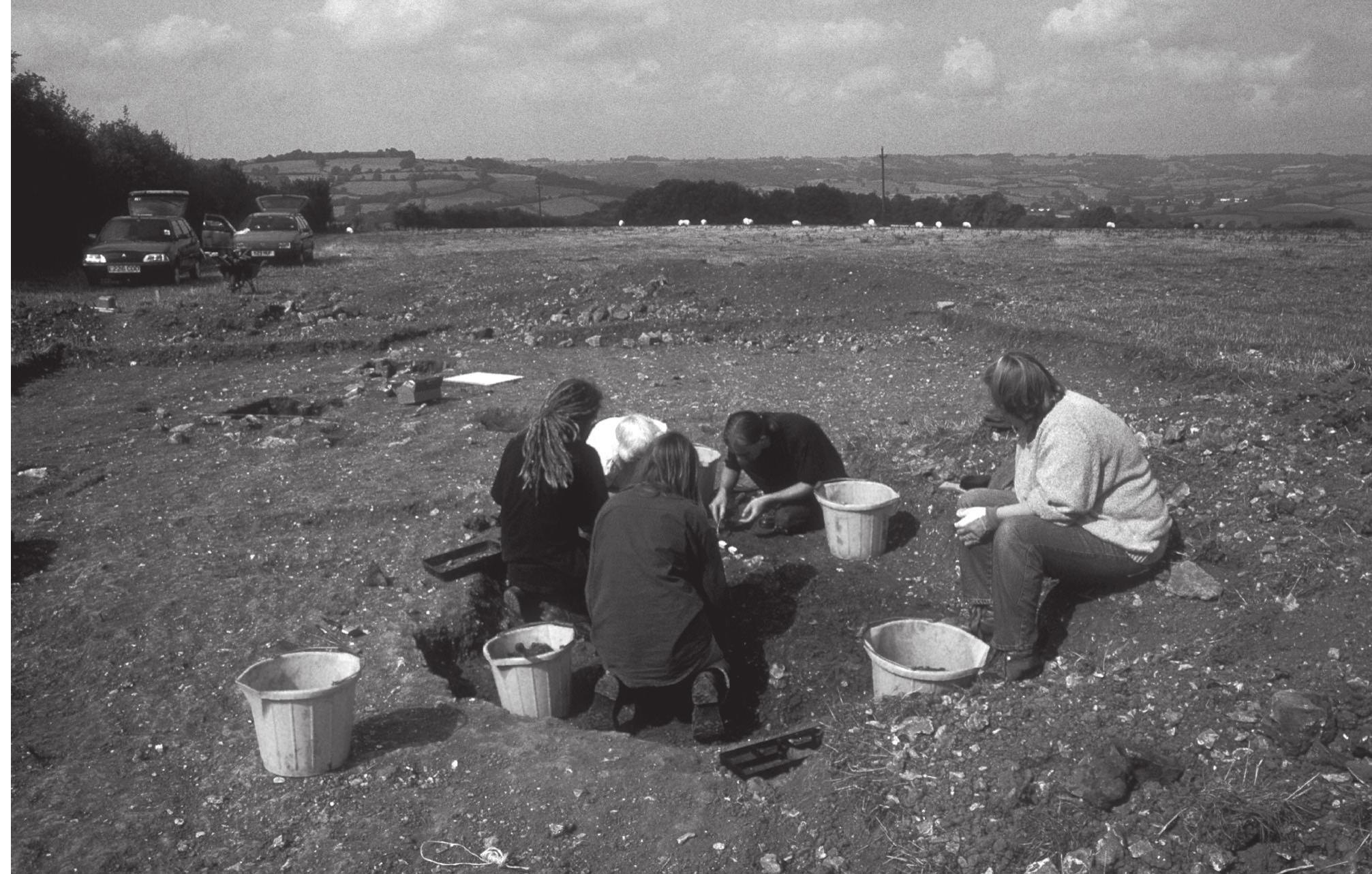2. membury. excavation of ditch terminal in progress. photo