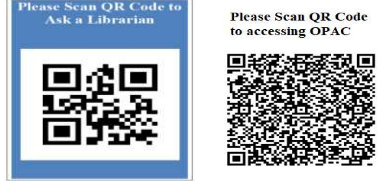 Qr codes application at central library