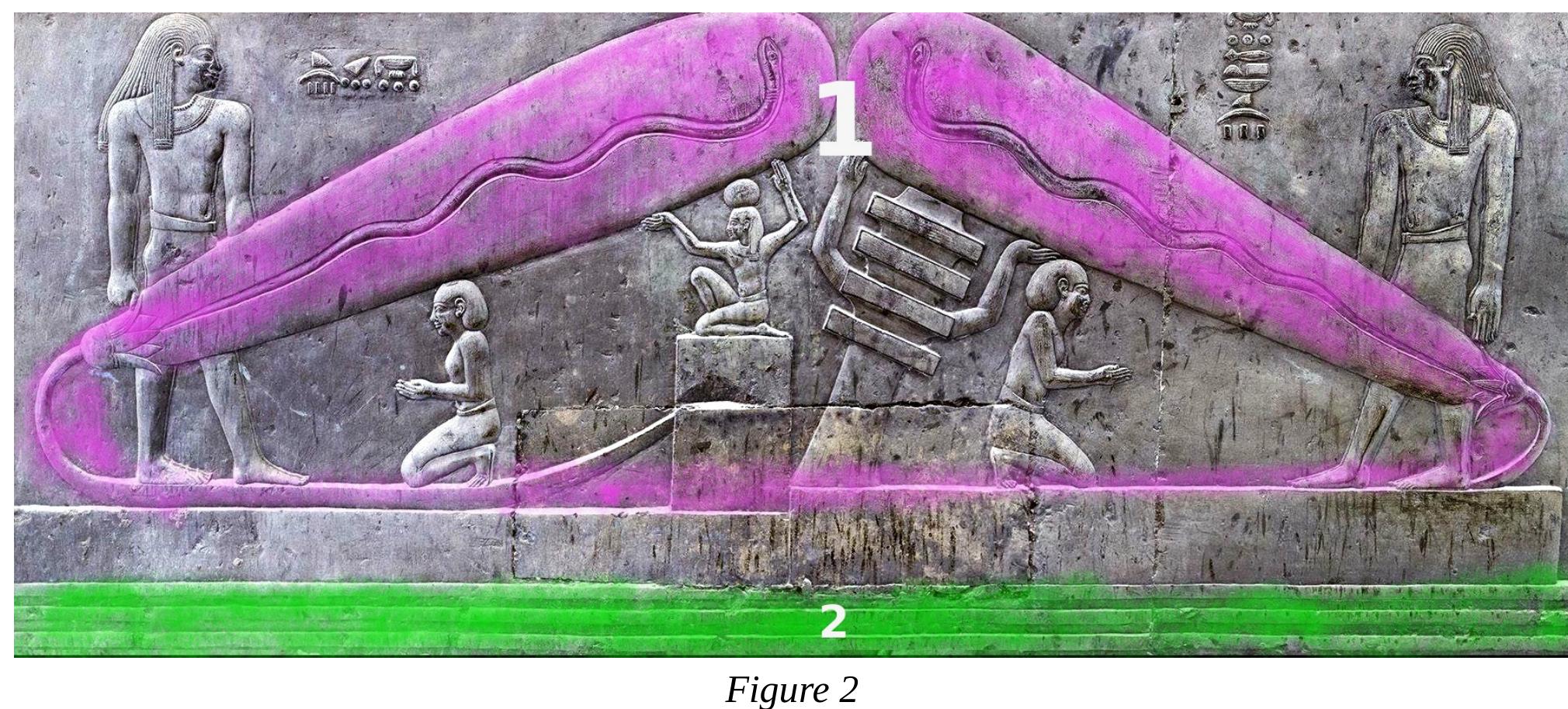 Figure 3 - A Stone Relief in the Hathor Temple at Dendra,