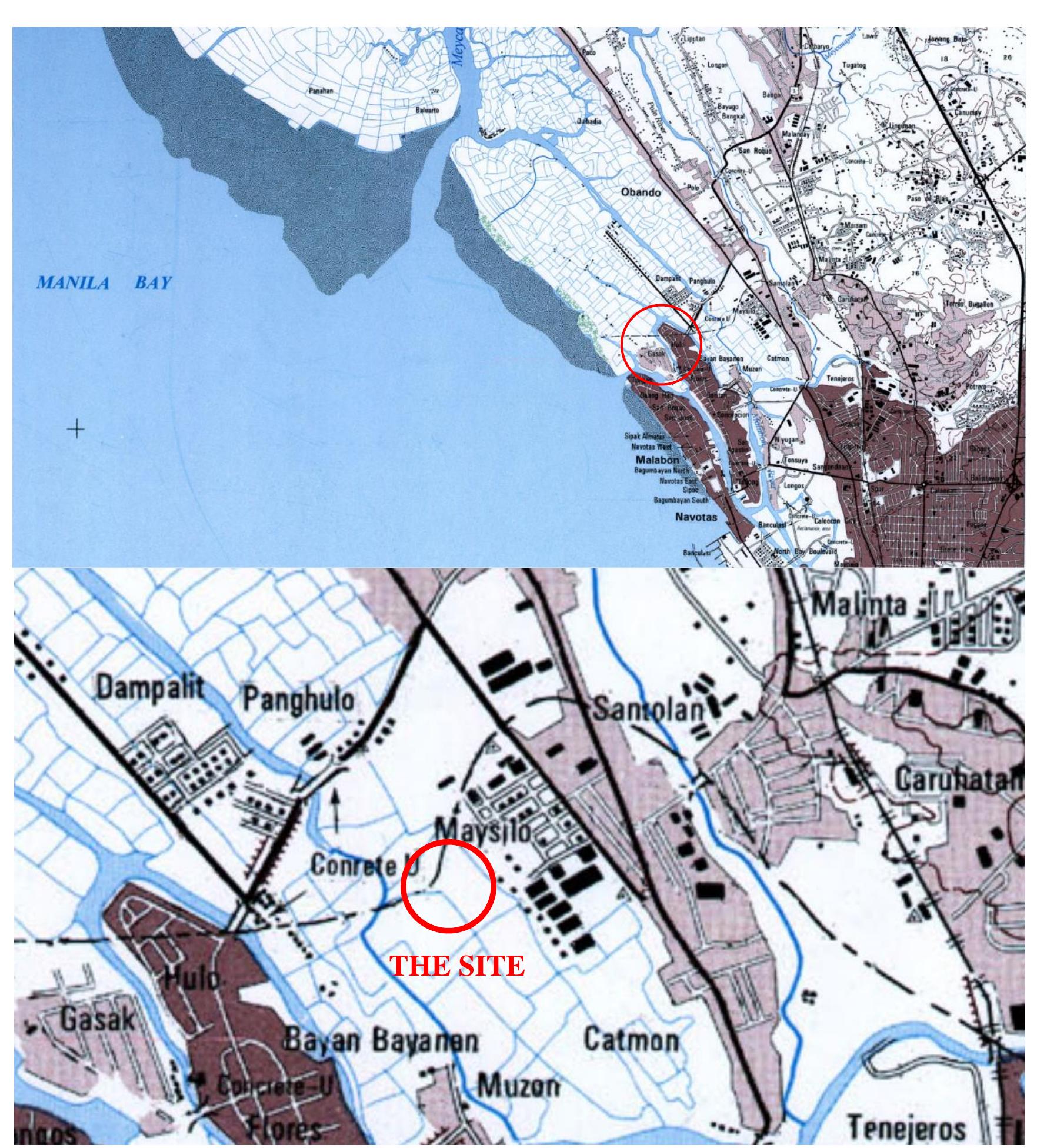 1995 map of malabon. map courtesy of