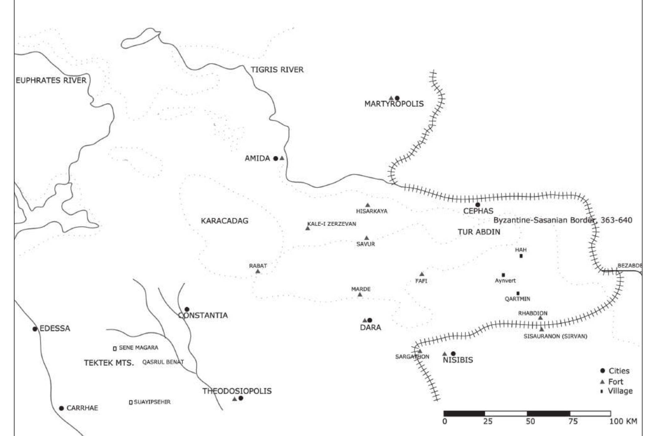 Map of northern mesopotamia in the late antique period.