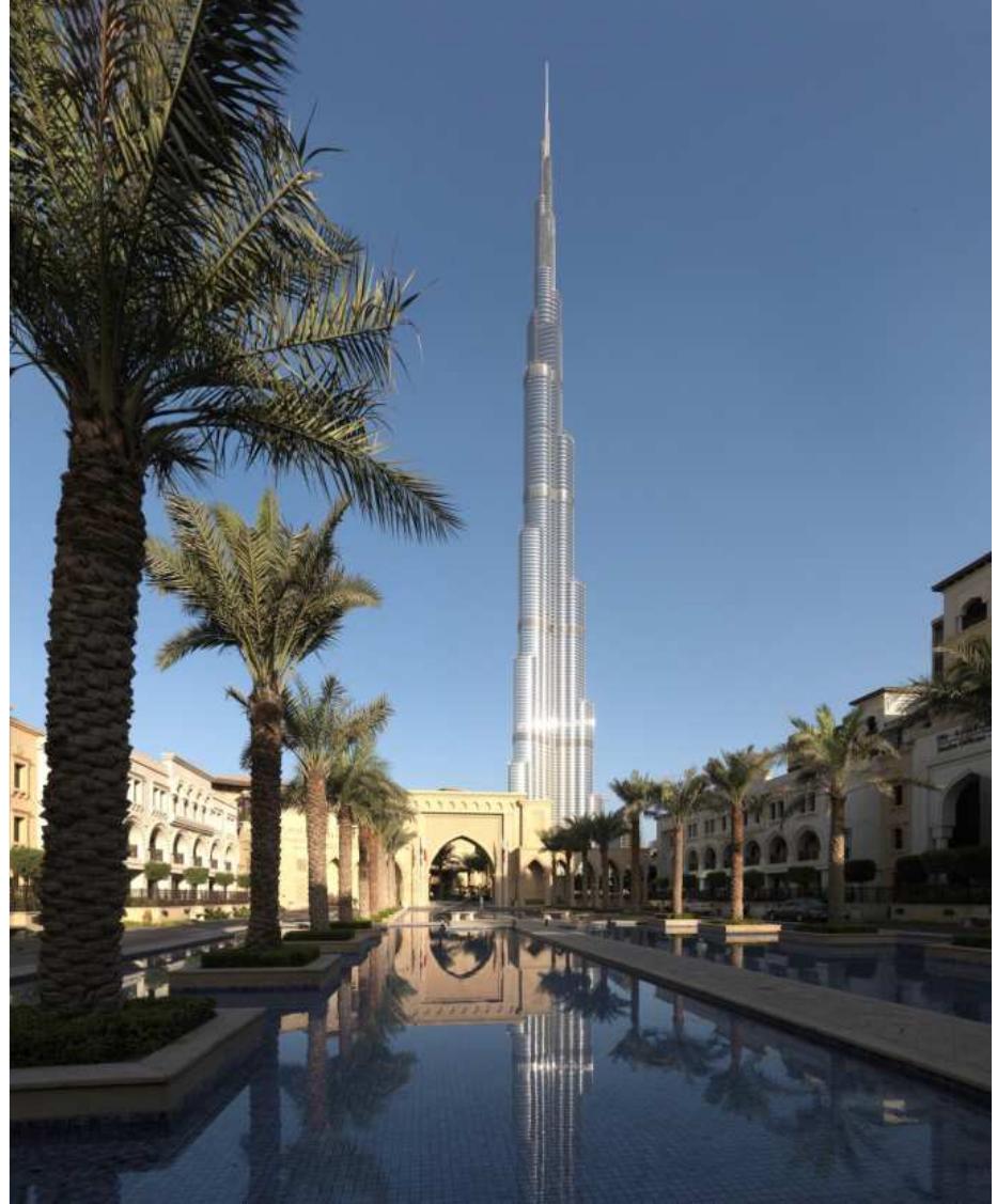 Burj khalifa in dubai, world’s tallest building. a