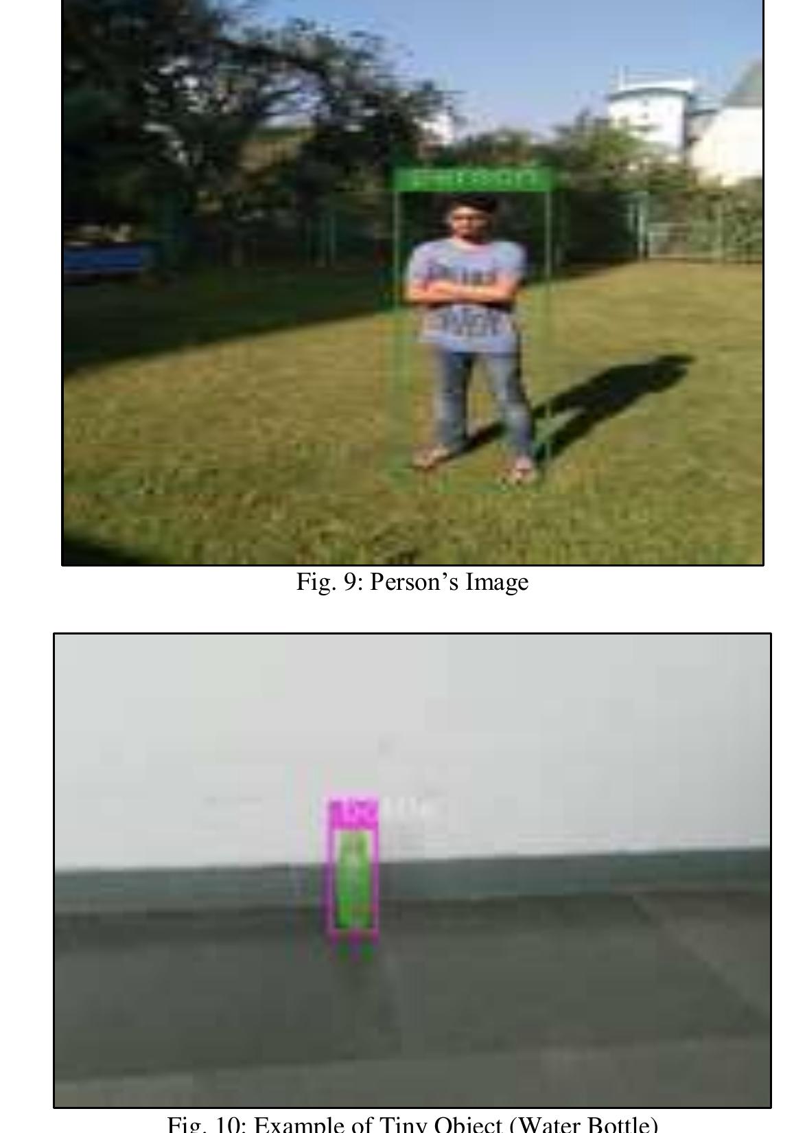 Figure 10 Object Detection Using Single Shot Detector For