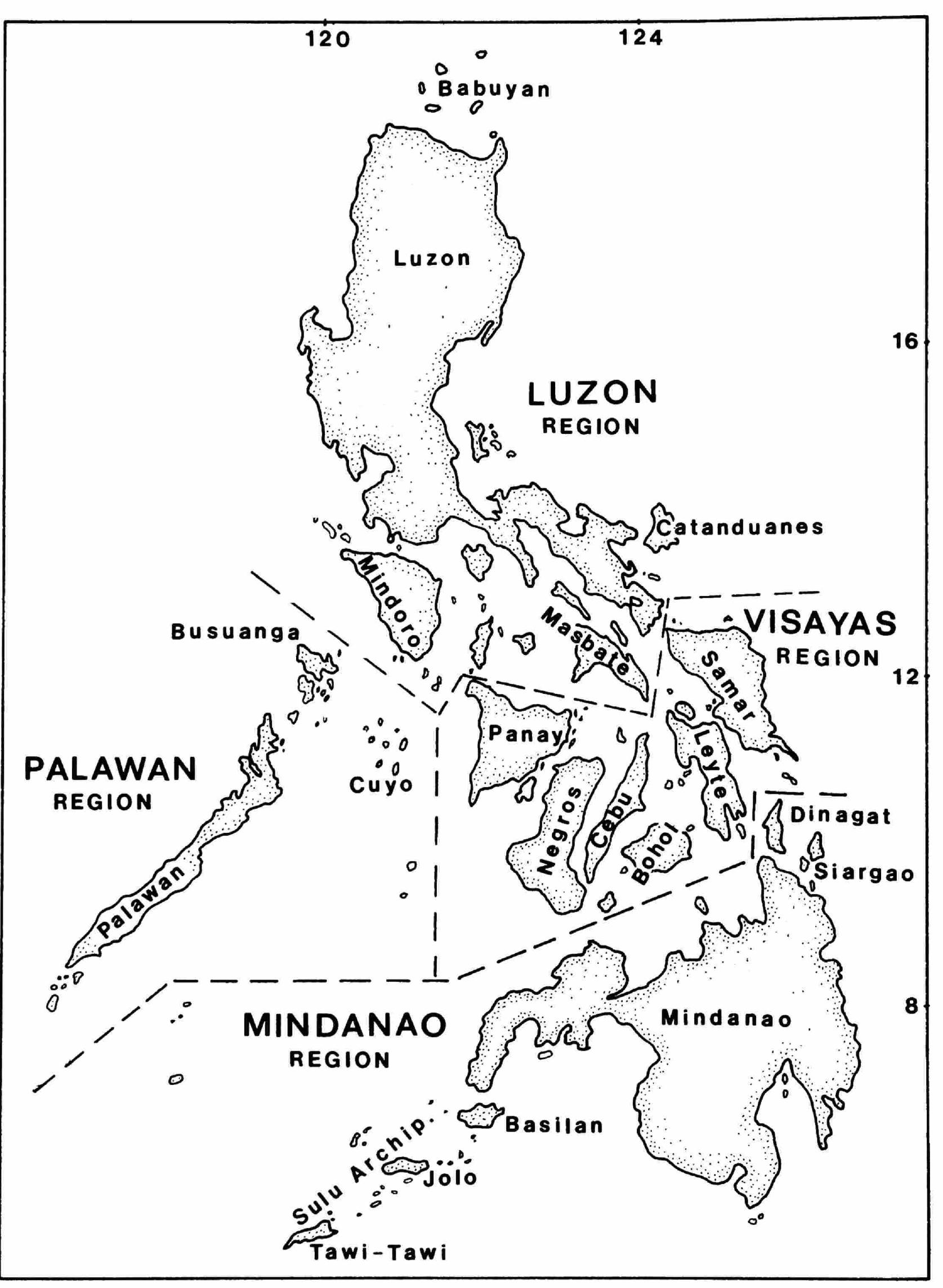 Ficure 1.—general map of the philippines.