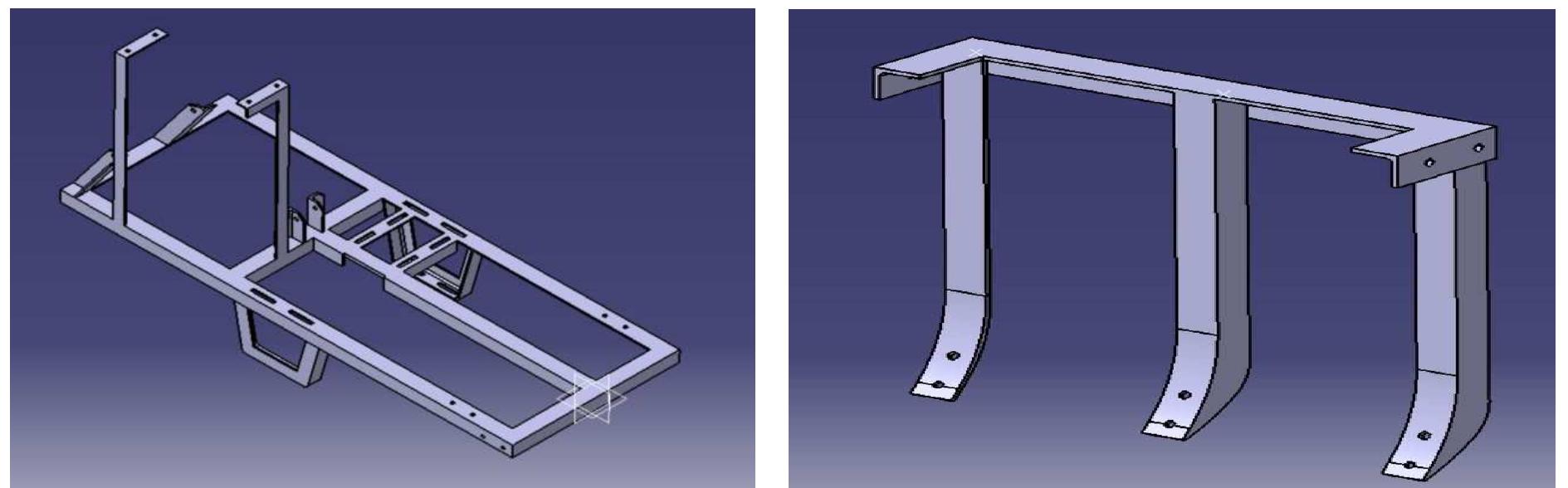 Chassis 3d design for power tiller figure 3: plough 3d