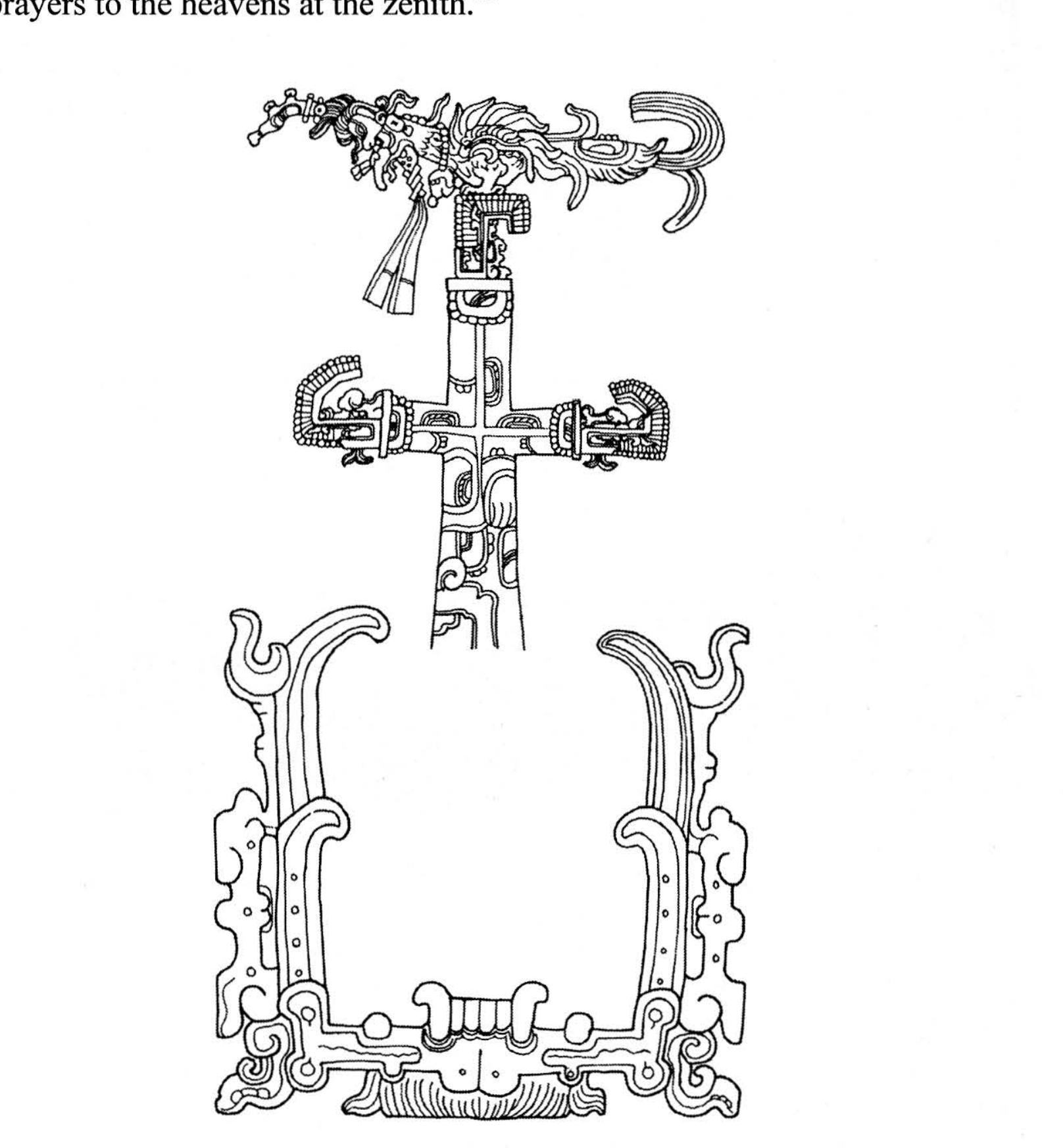 Detail of elements from sarcophagus of k’inich janaab pakal,