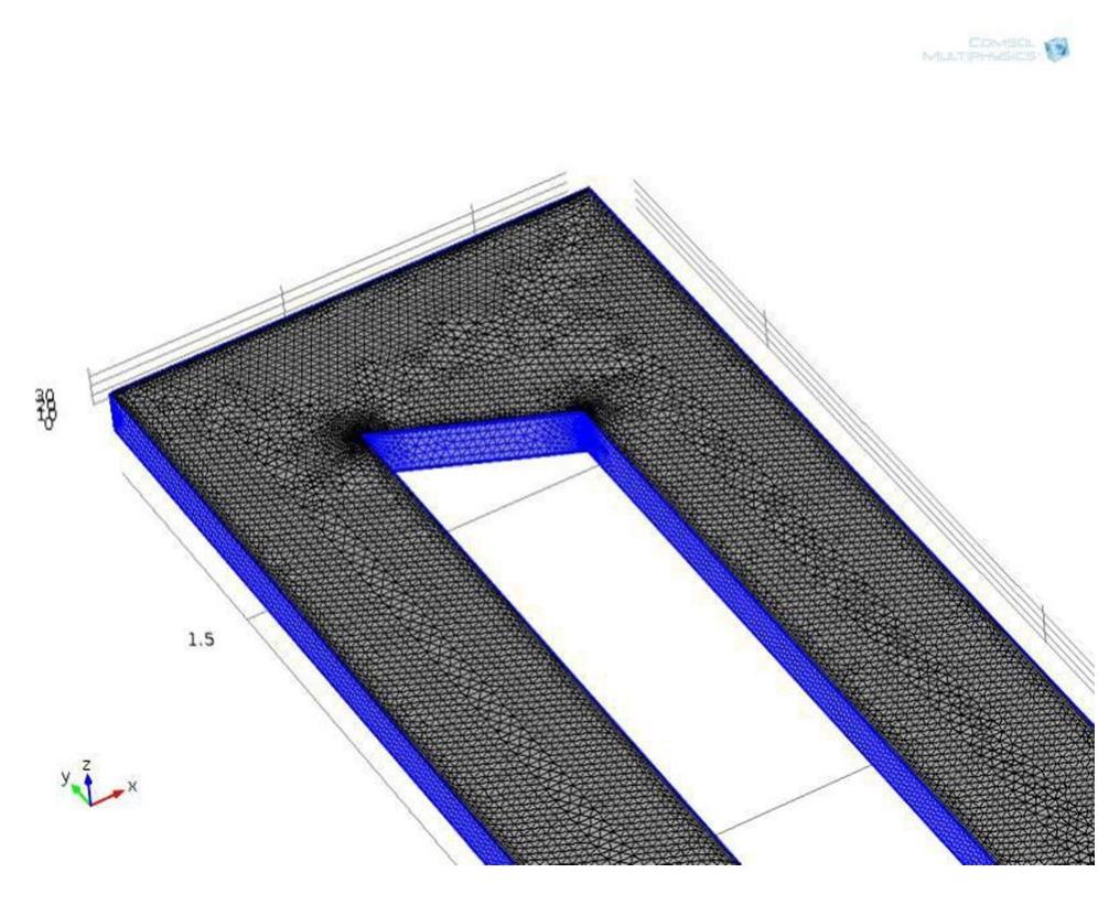 Angular meshing diagram of the airlift bioreactor. figure 5