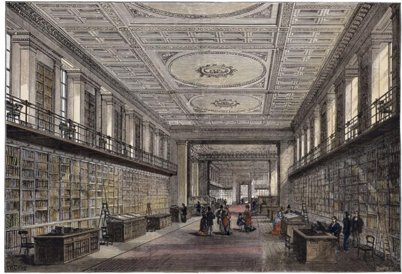 The king’s library, british museum, in 1880