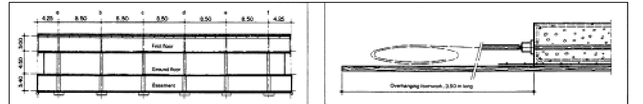 Cross-section (axis 10) figure 97: storage of tendons at