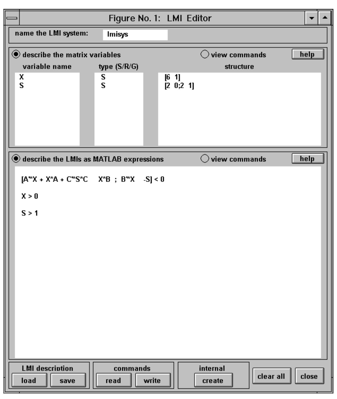 Figure 65 - LMI Control Toolbox For Use with MATLAB