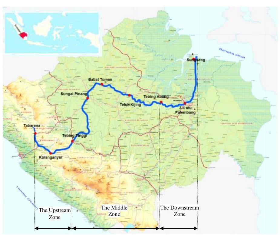 The physical character of musi river fig. 1. map of musi
