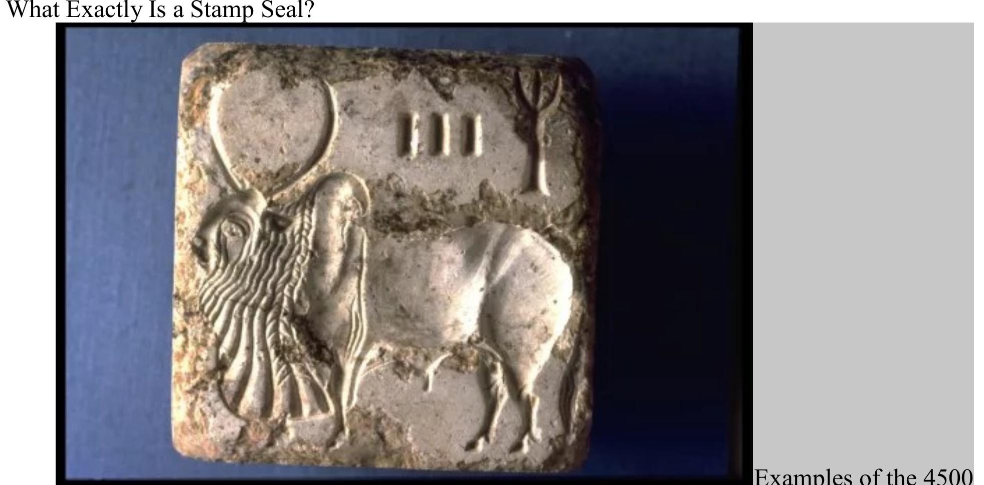 Year old indus script on seals and tablets. image courtesy