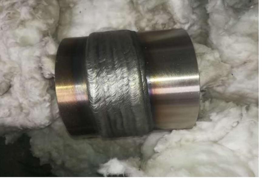 Sample after tig welding. figure 12: sample during tig